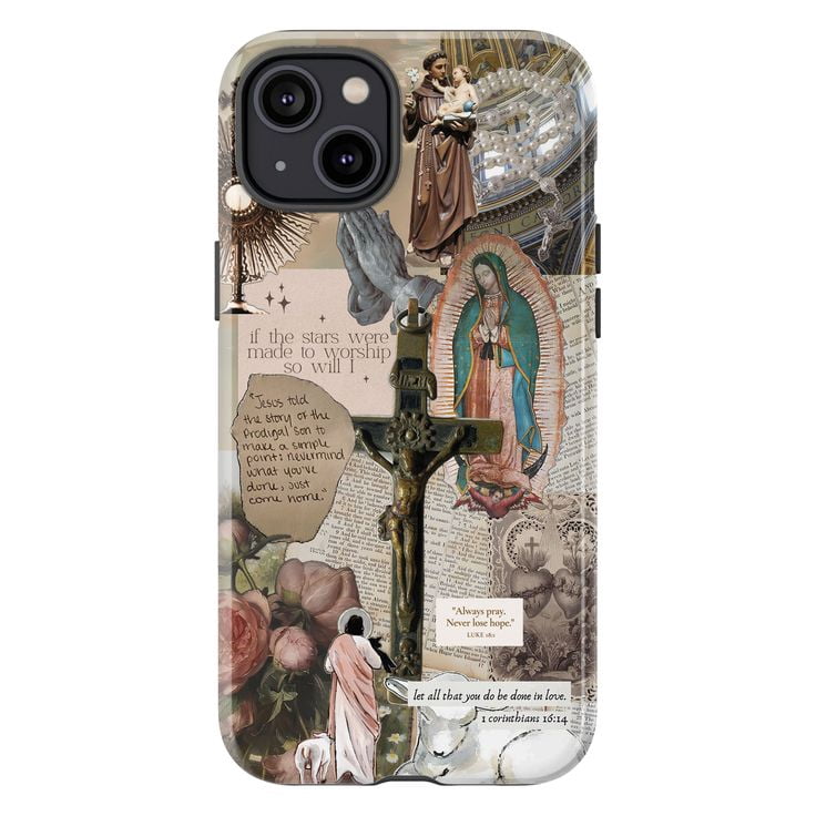 Catholic Collage Aesthetic Phone Case for iPhone 17 16 15 14 13 12 11 ...
