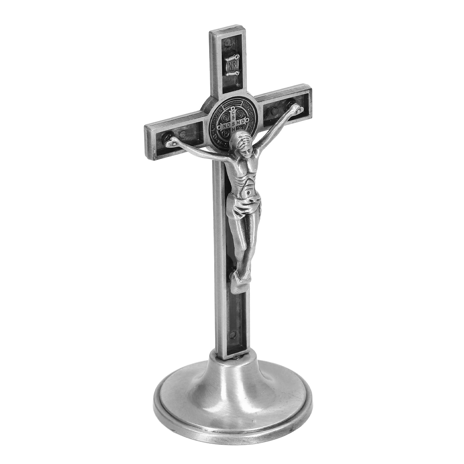 Catholic Cross Hand Made Zinc Alloy Metal Vertical Crucifix Wall with ...