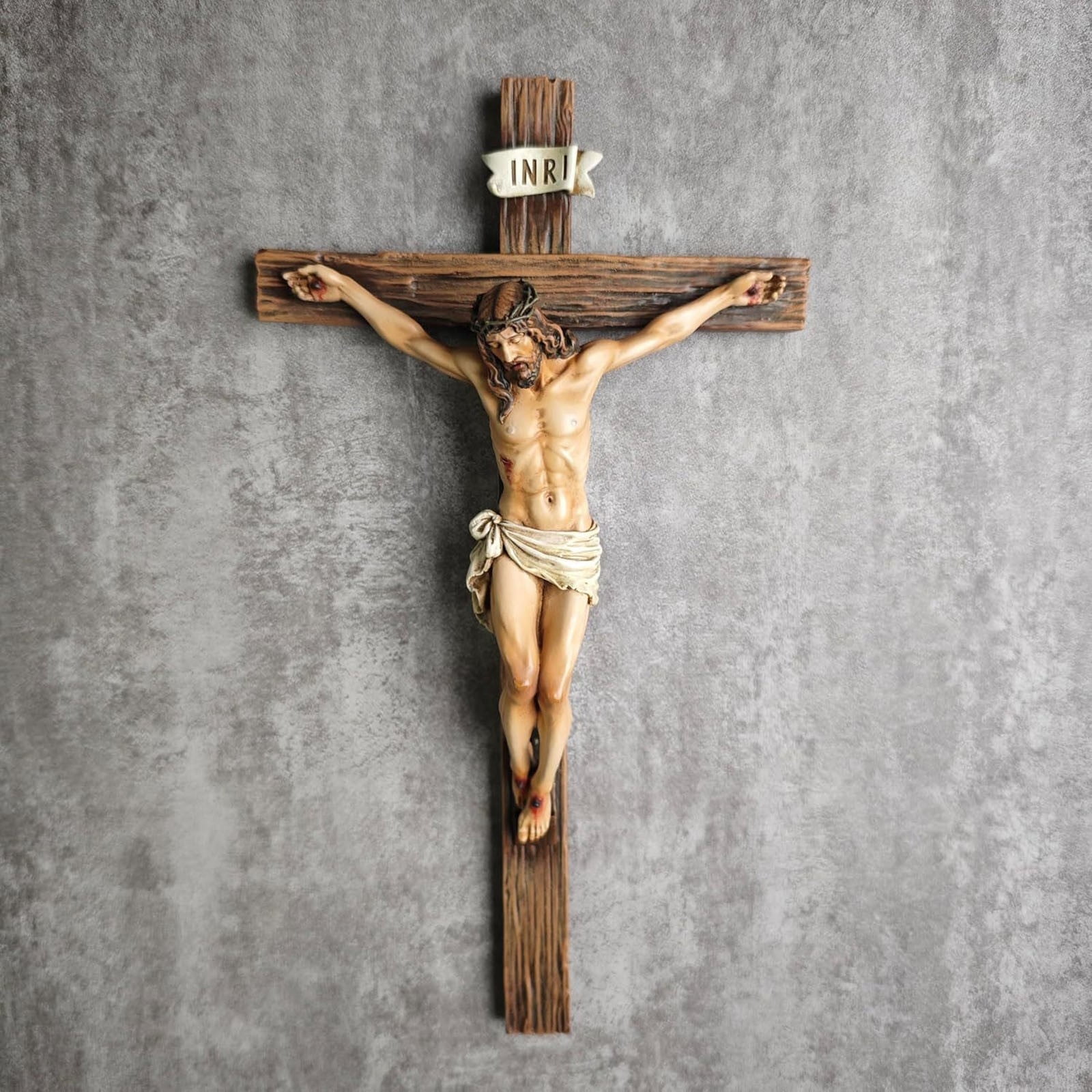Catholic Crucifix Wall Inspirational Home Décor Devout Resin for Chapel ...