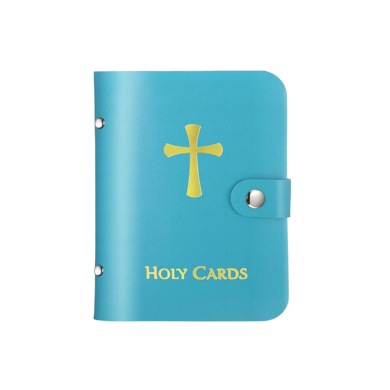 Catholic Faux Leather Holy Card Holder – Pocket Prayer Card Organizer ...