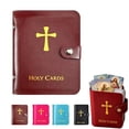 Catholic Faux Leather Holy Card Holder, Prayer Card Holder Book, Pocket ...