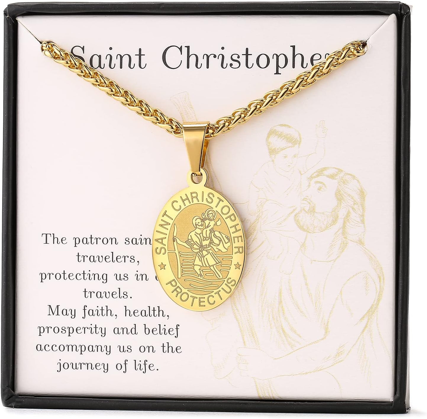 Catholic First Communion/Confirmation Gifts for Men,Saint Christopher ...