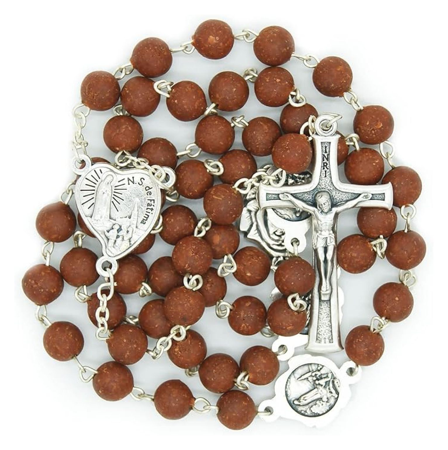 Catholic Handmade Scented Our Lady of Fatima Rose Petal Rosary Beads ...