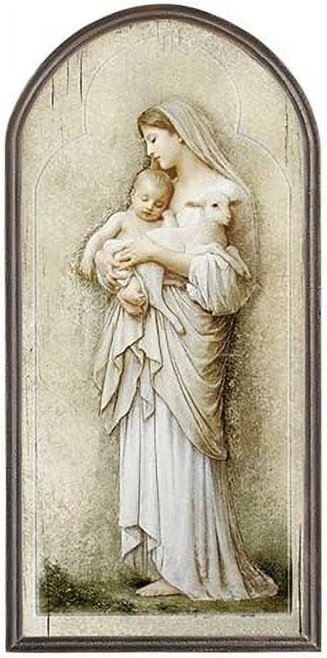 Catholic Innocence Icon Arched Wooden Wall Plaque, 15 Inch - Walmart.com