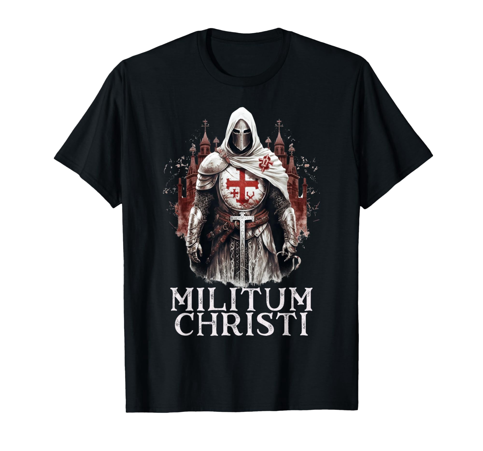 Catholic Knight Templar Crusader Cross T-Shirt - Walmart.com