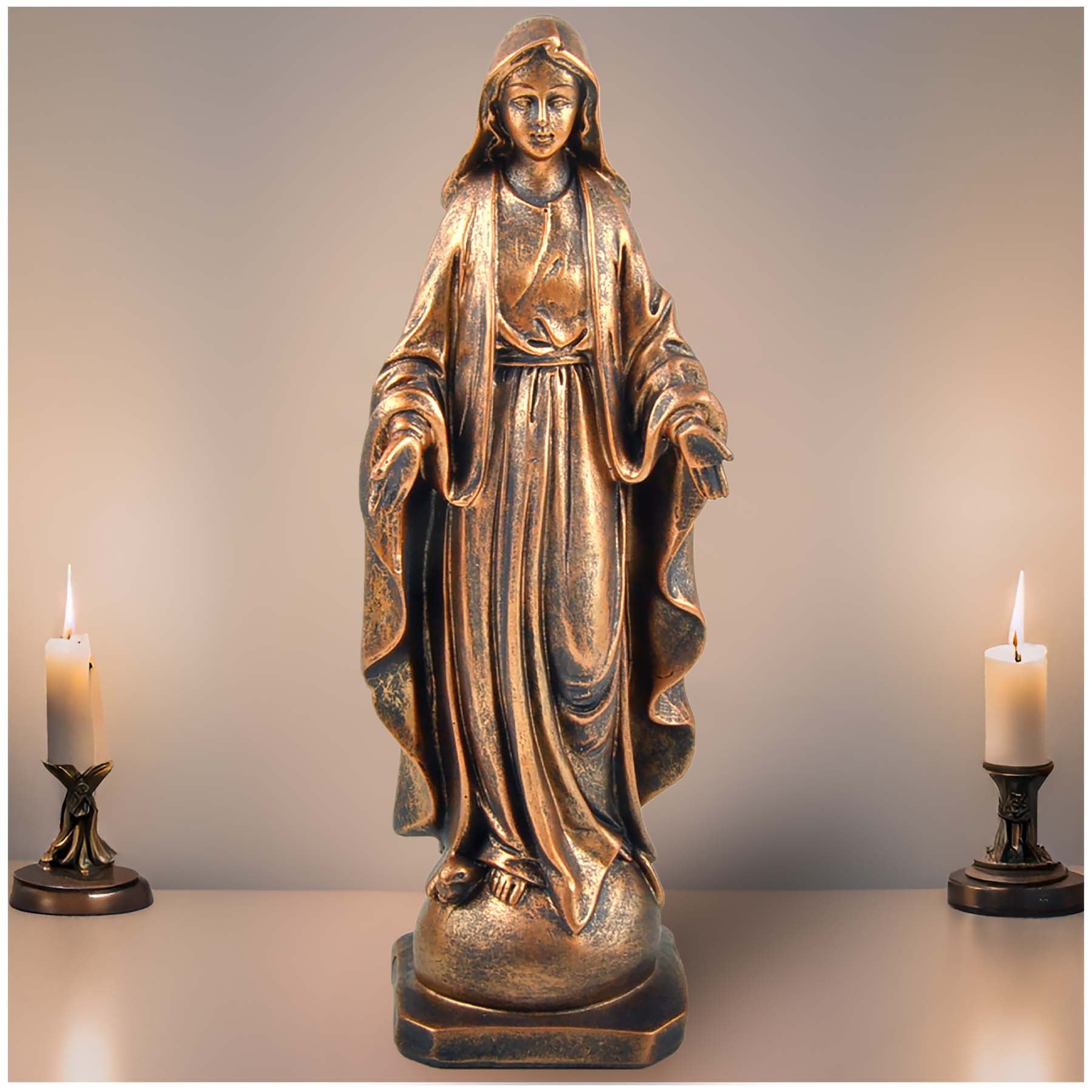 Catholic Our Lady of Grace Statue, 8.54" H Virgin Mary Statue, Blessed ...