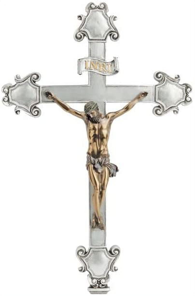 Catholic & Religious Ornate Crucifix in Two Tone Finish. Cold cast ...