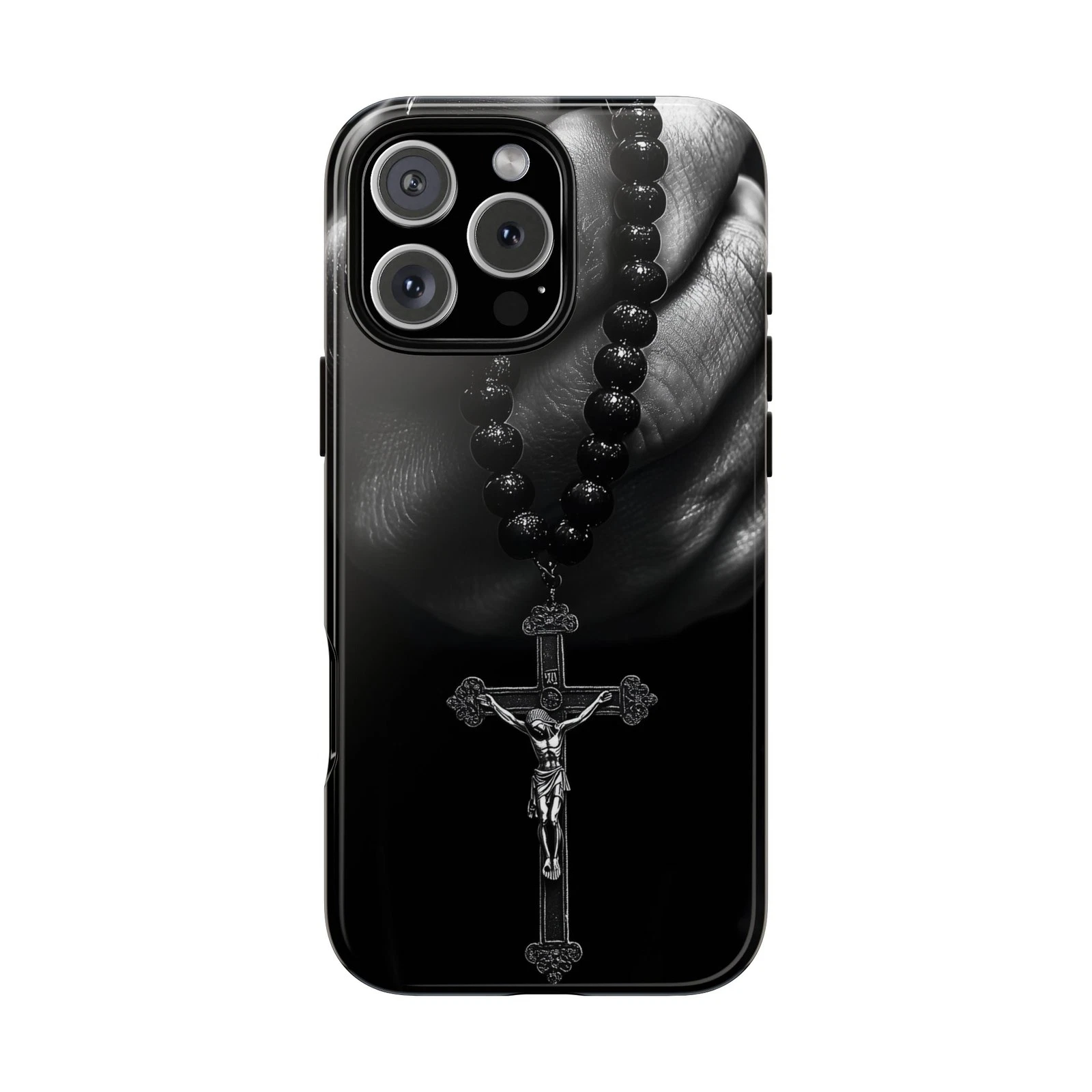 Catholic Rosary Cross Phone Case for iPhone 17 11 12 13 14 15 16 Pro ...