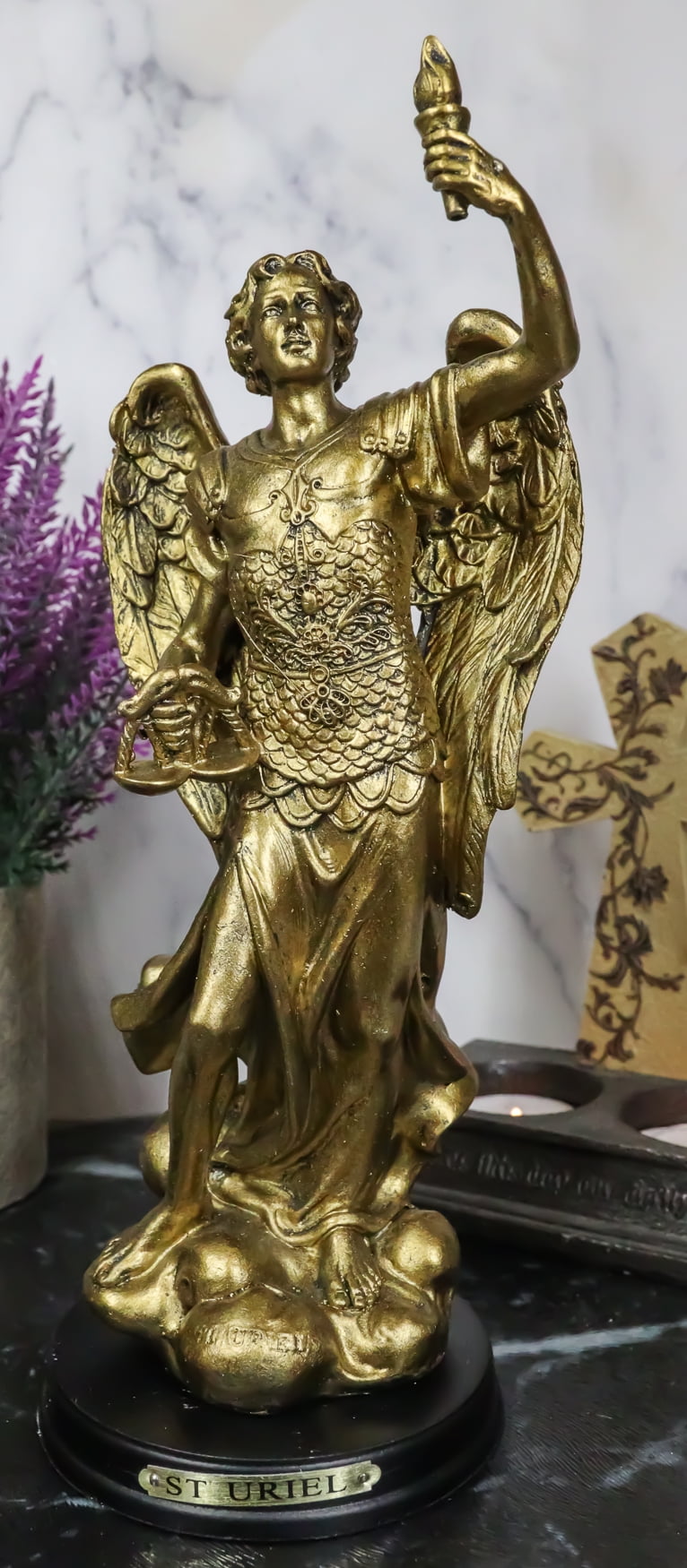 Catholic Saint Uriel The Archangel Statue 8"H Patron of Confirmation ...