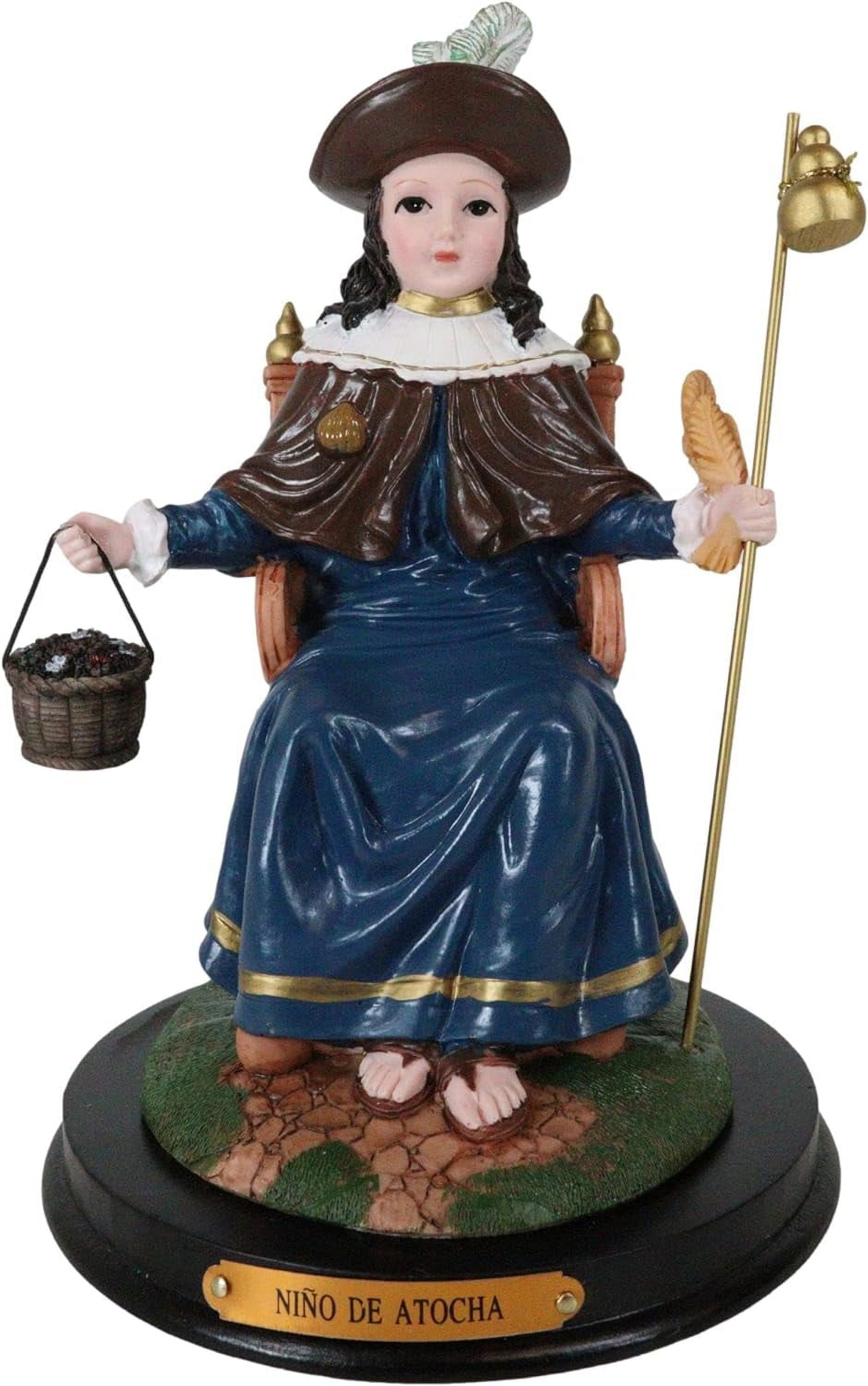 Catholic Santo Nino De Holy Infant of Atocha Seated On Throne Statue 8. ...