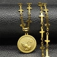 Catholic Spanish Bible Cross 14K White Gold Pendant Necklace for Women ...