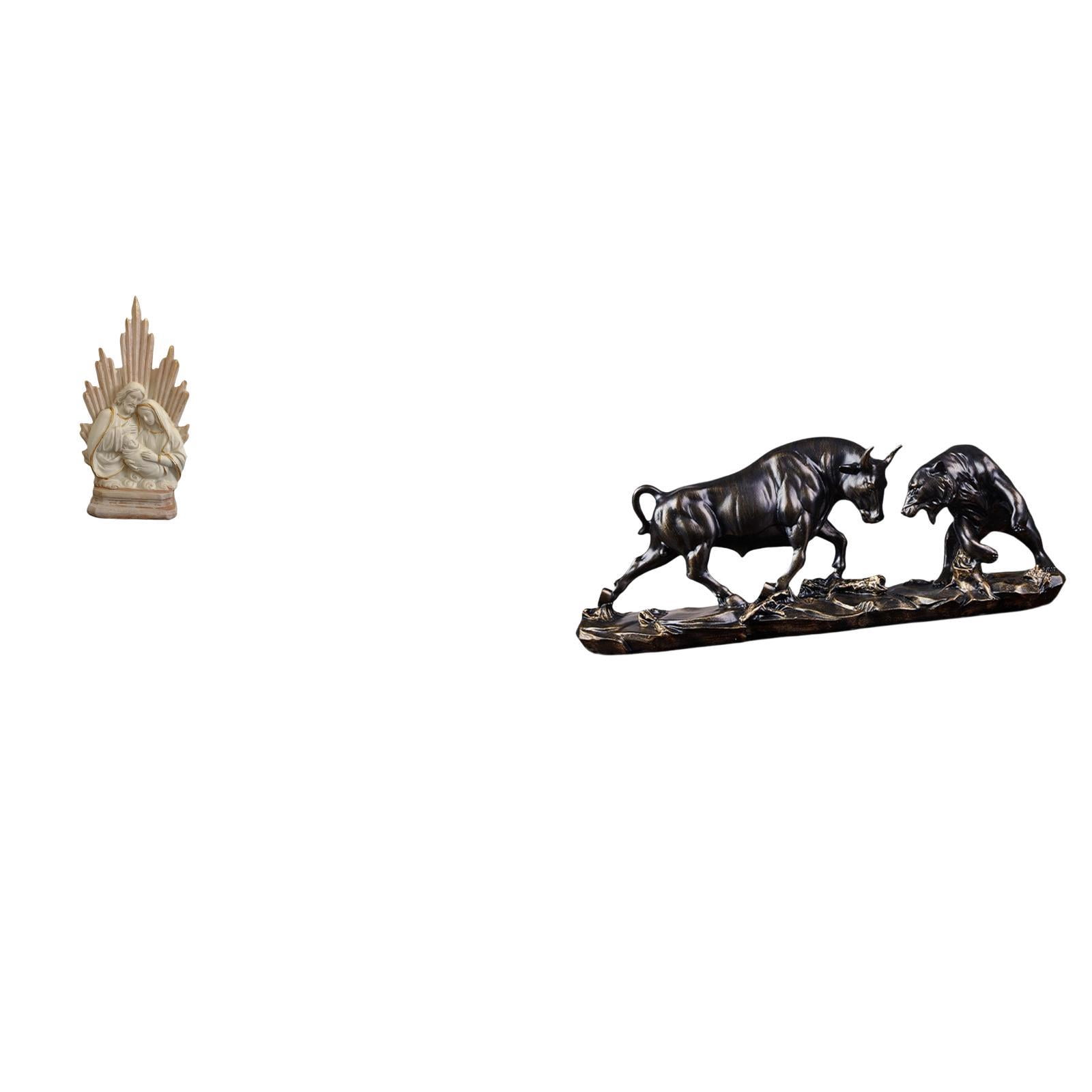 Catholic Statue Holy Family Figurine Bull Bear Resin Ornament ...