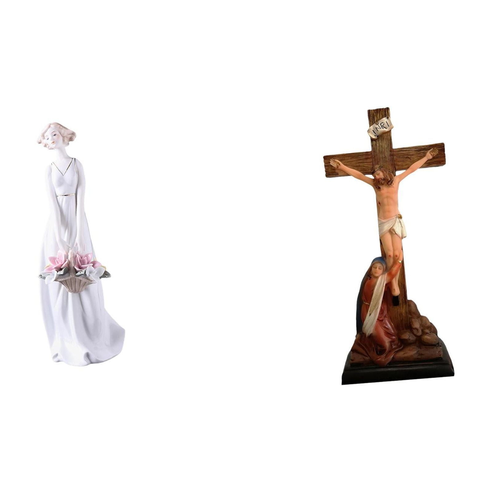 Catholic Statue Mother Mary Figurine Religious Sculpture Vividly ...
