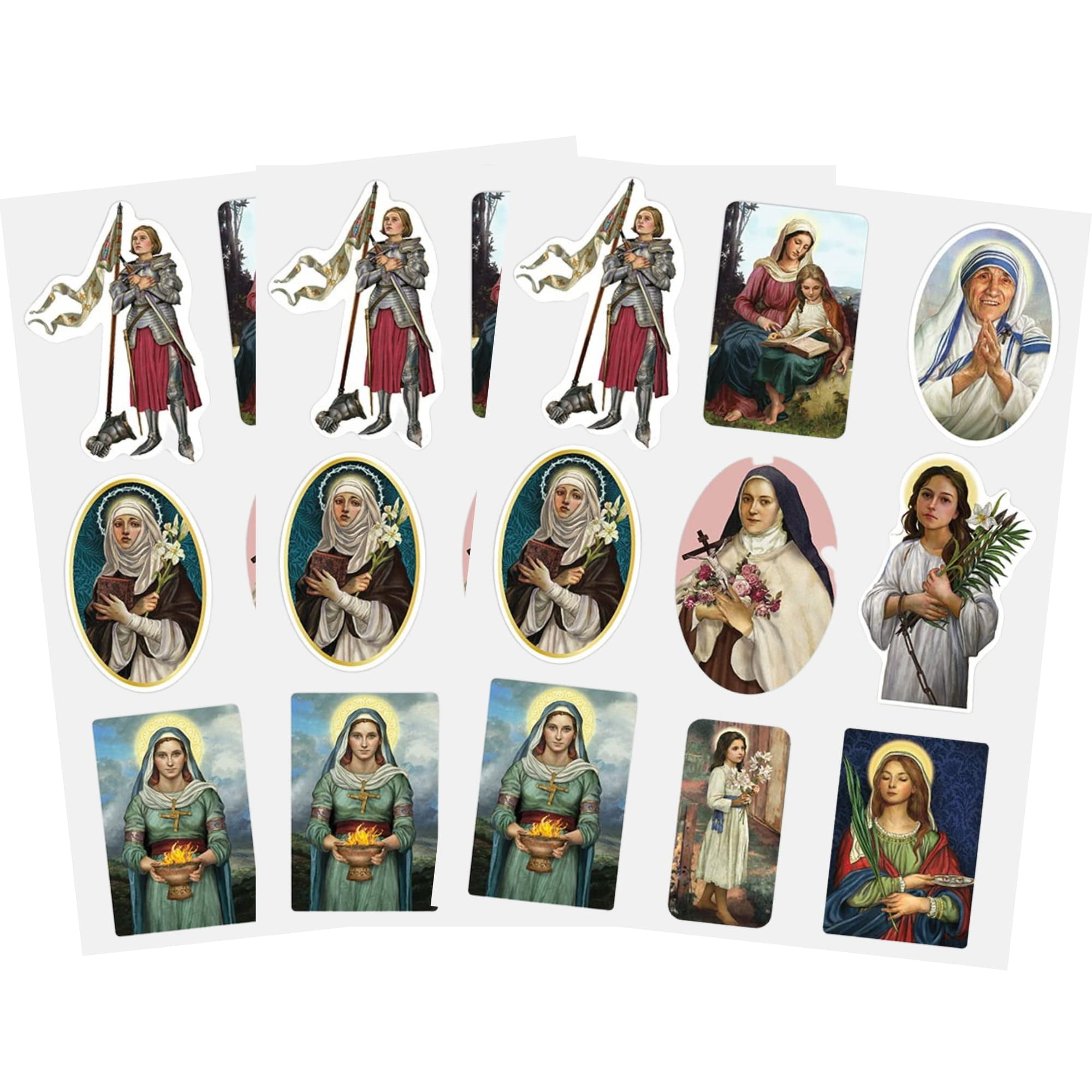 Catholic Stickers - Saint For Girls - Walmart.com