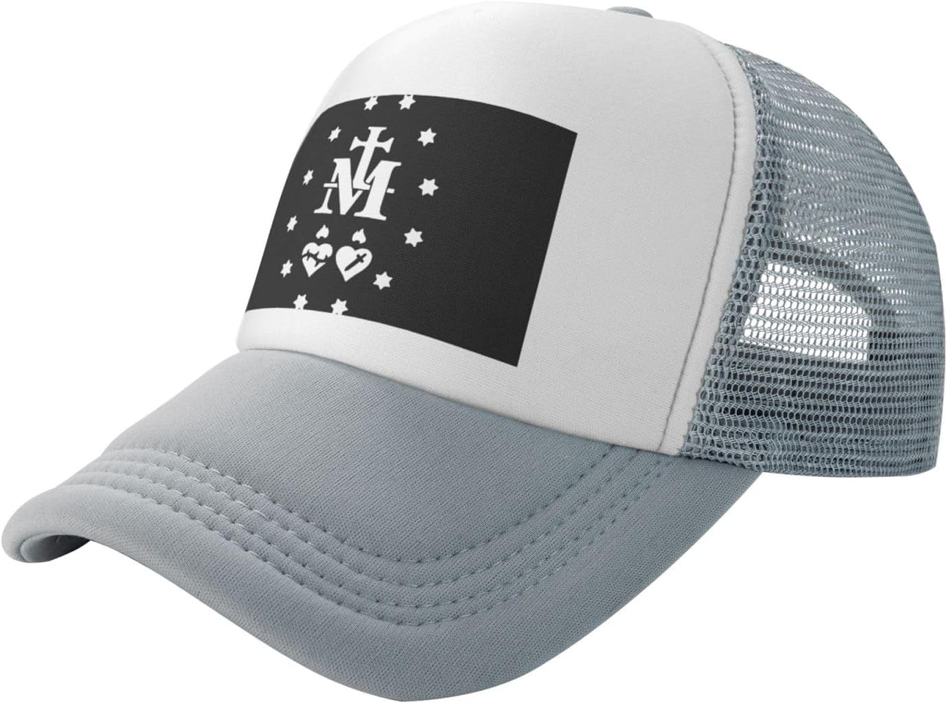 Catholic Virgin Mary Sacred Heart Outdoor Baseball Hat Adjustable Mesh ...