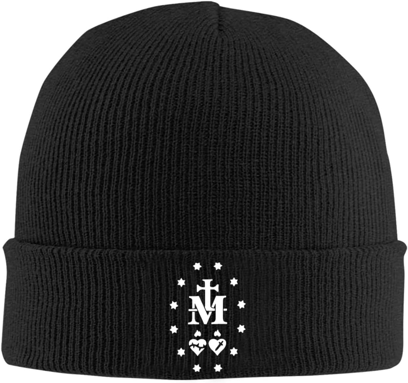 Catholic Virgin Mary Sacred Heart Outdoor Beanie Warm Thick Knitted Hat ...