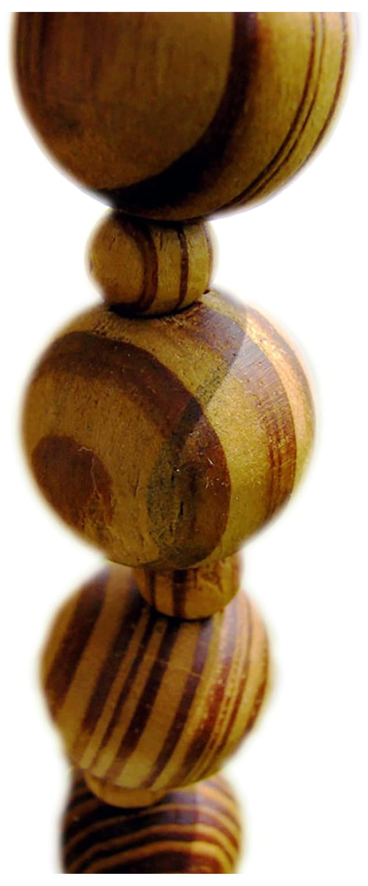 Natural Wood Beads Super Jumbo Holy Mix Wood Rosary - Extra Large 42 ...