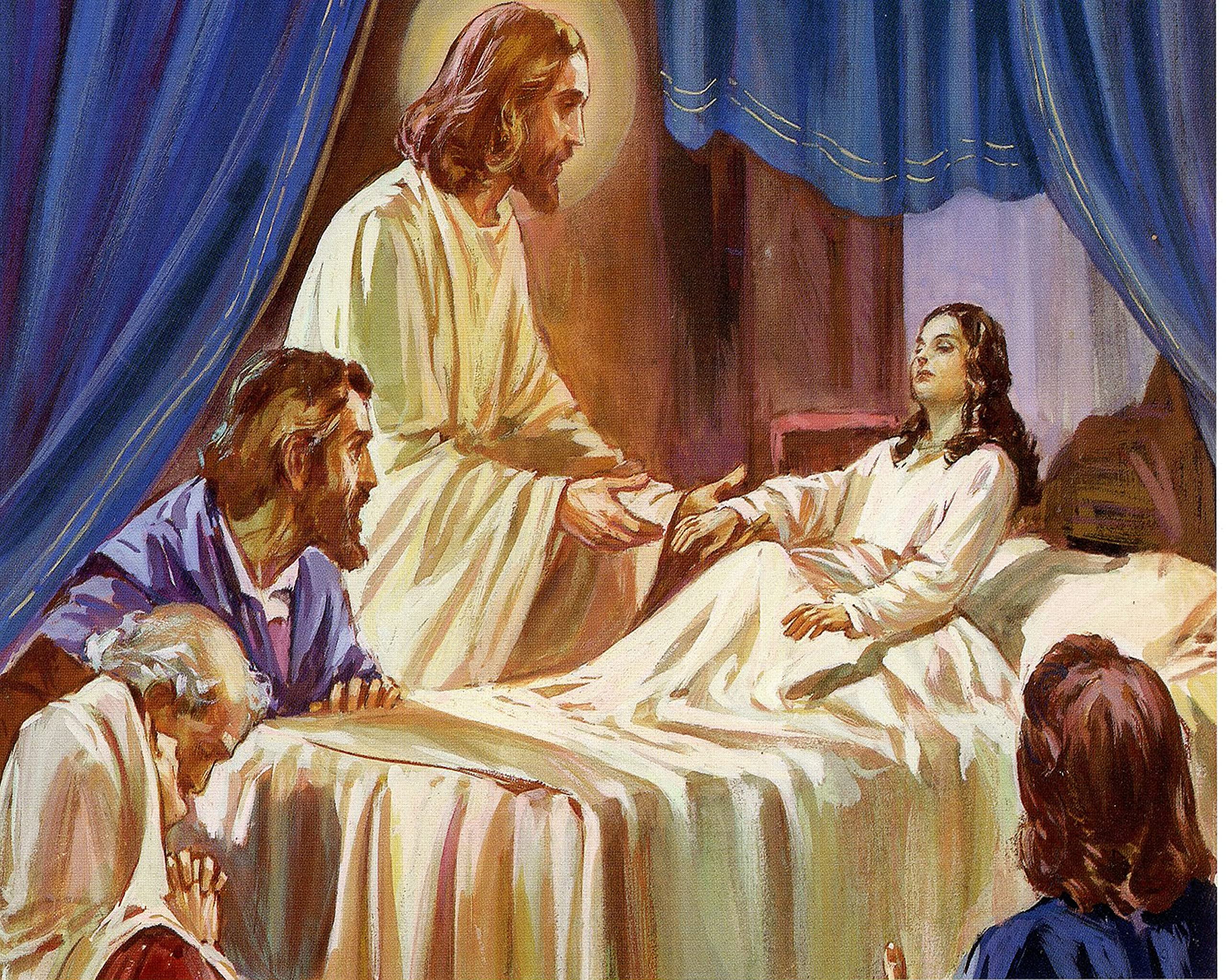 Catholic print picture - JESUS HEALS MAN P - 8" x 10" ready to be ...