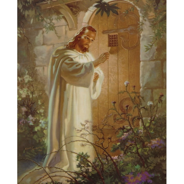 Catholic Christian Art - Jesus Knocking 3 Painting, 8" x 10" Print ...