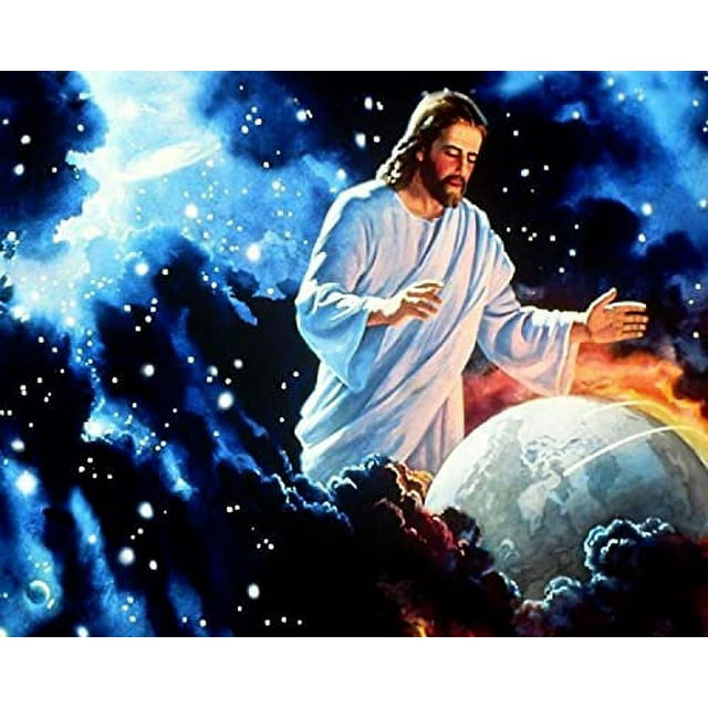 Catholic print picture - Jesus earth - 8" x 10" ready to be framed ...