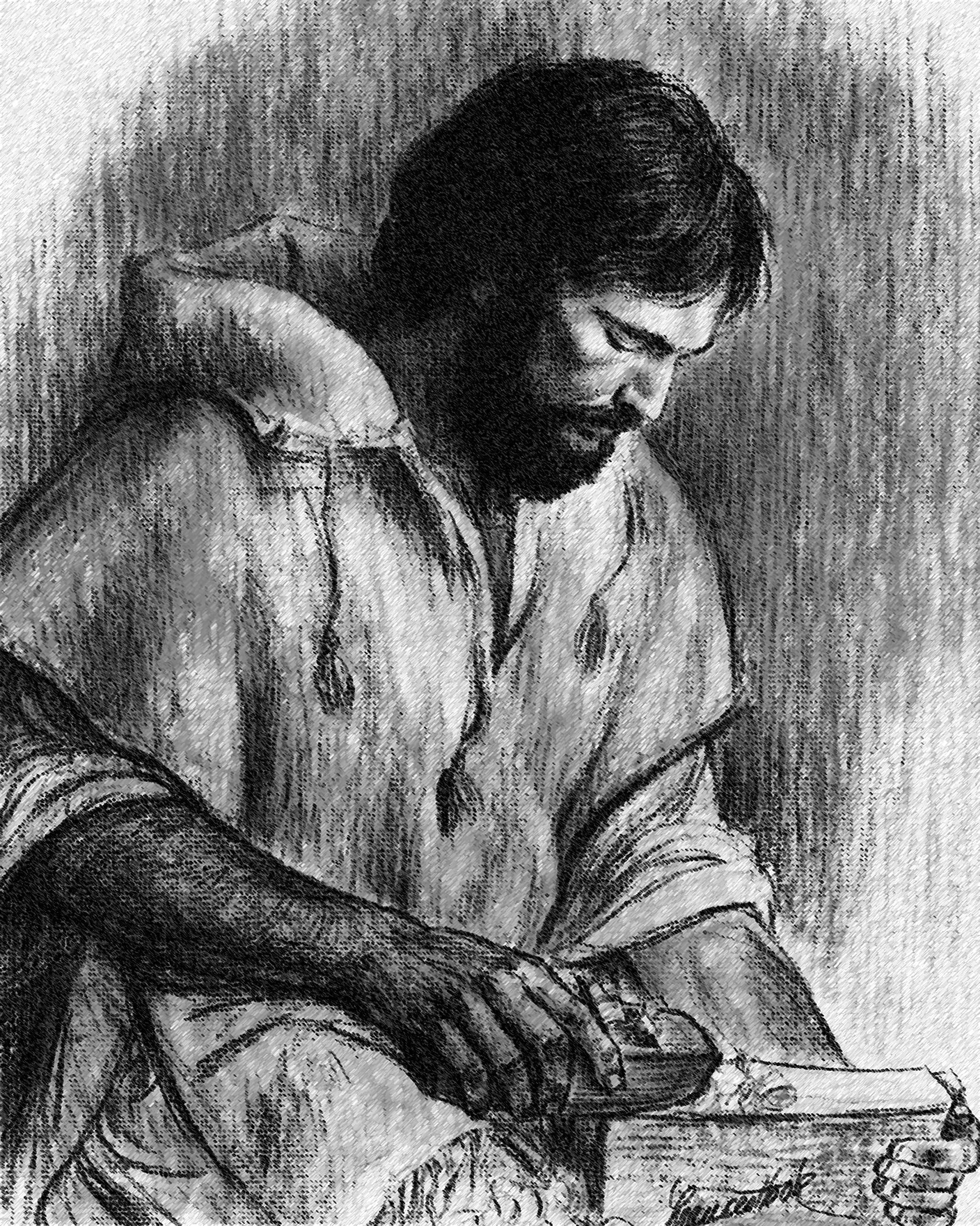 Catholic print picture - Jesus the Carpenter B - 8" x 10" ready to be ...
