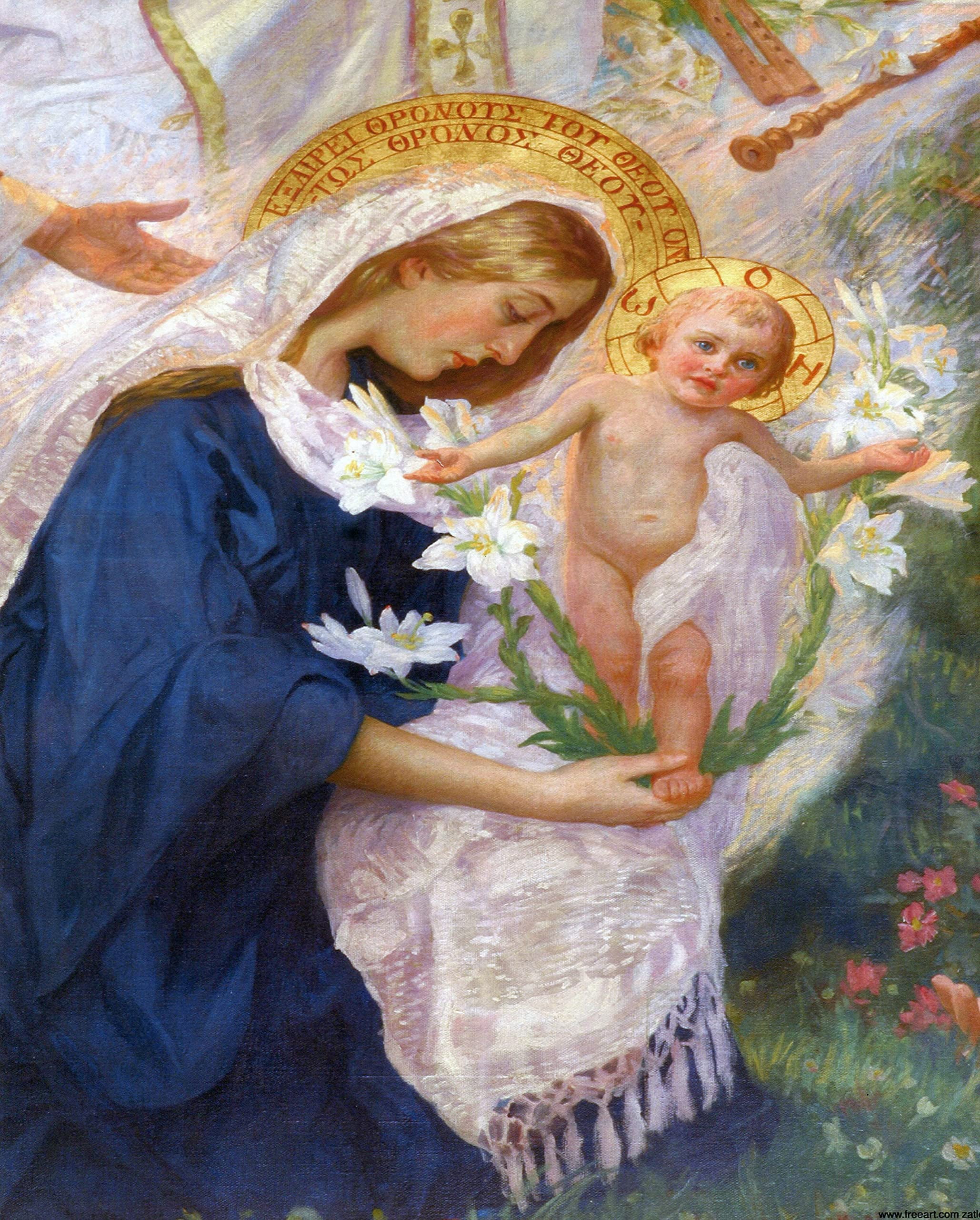 Catholic print picture - Nativity Scene 2 R - 8" x 10" ready to be ...
