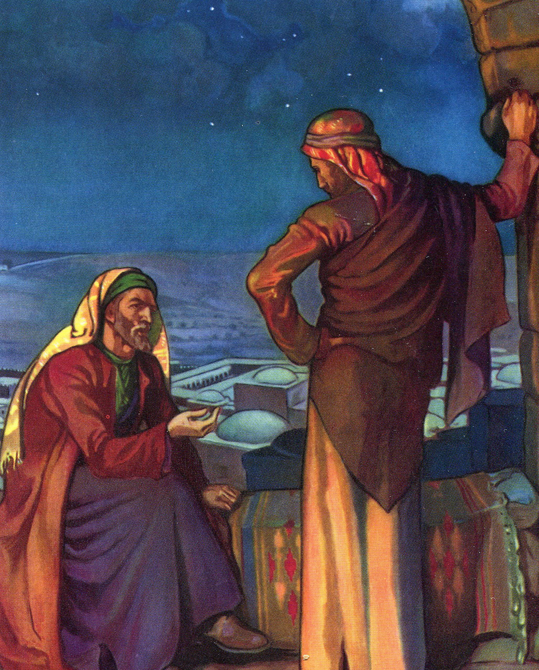 Catholic print picture - Nicodemus Comes to Jesus T - 8" x 10" ready to ...