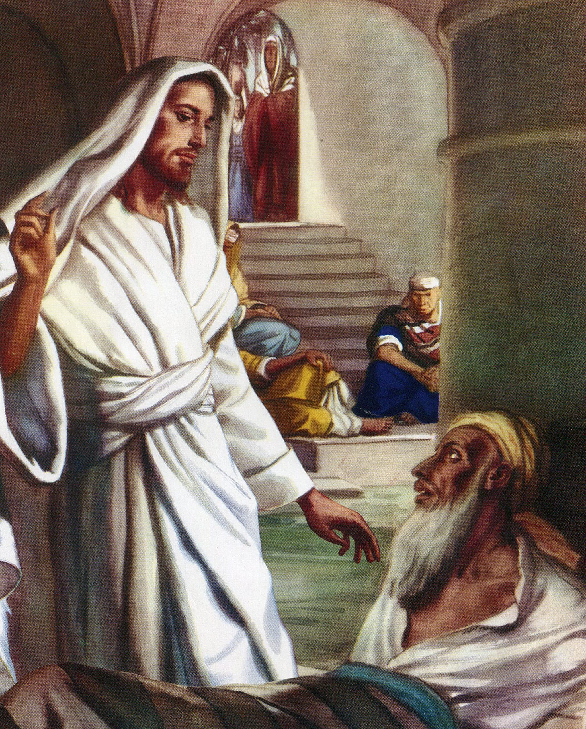 Catholic print picture - Pool of Bethesda C - 8" x 10" ready to be ...