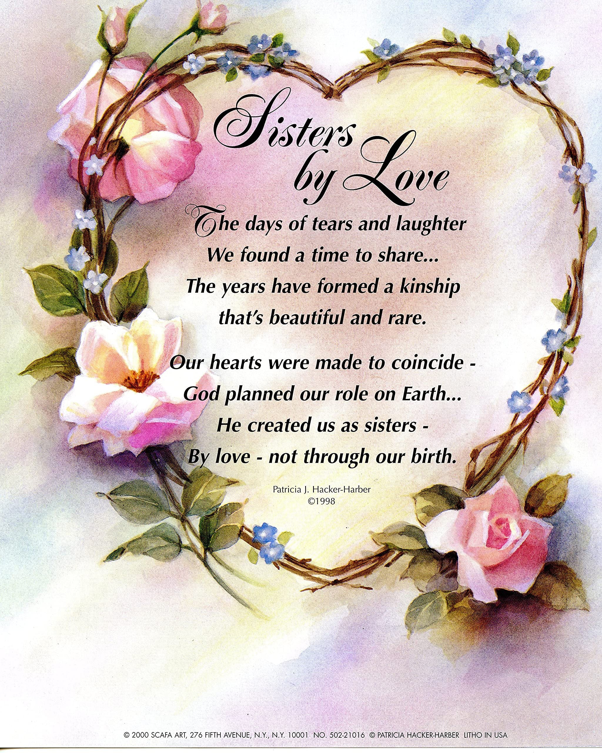 Catholic print picture - SISTERS BY LOVE - 8" x 10" ready to be framed ...