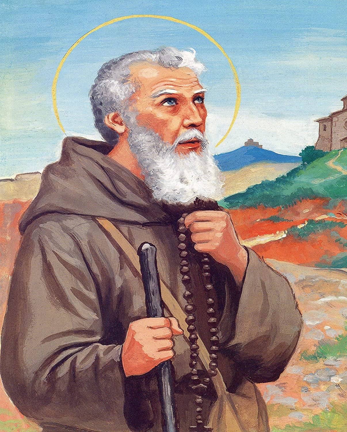 Catholic print picture - St Benedict Labre N - 8" x 10" ready to be ...