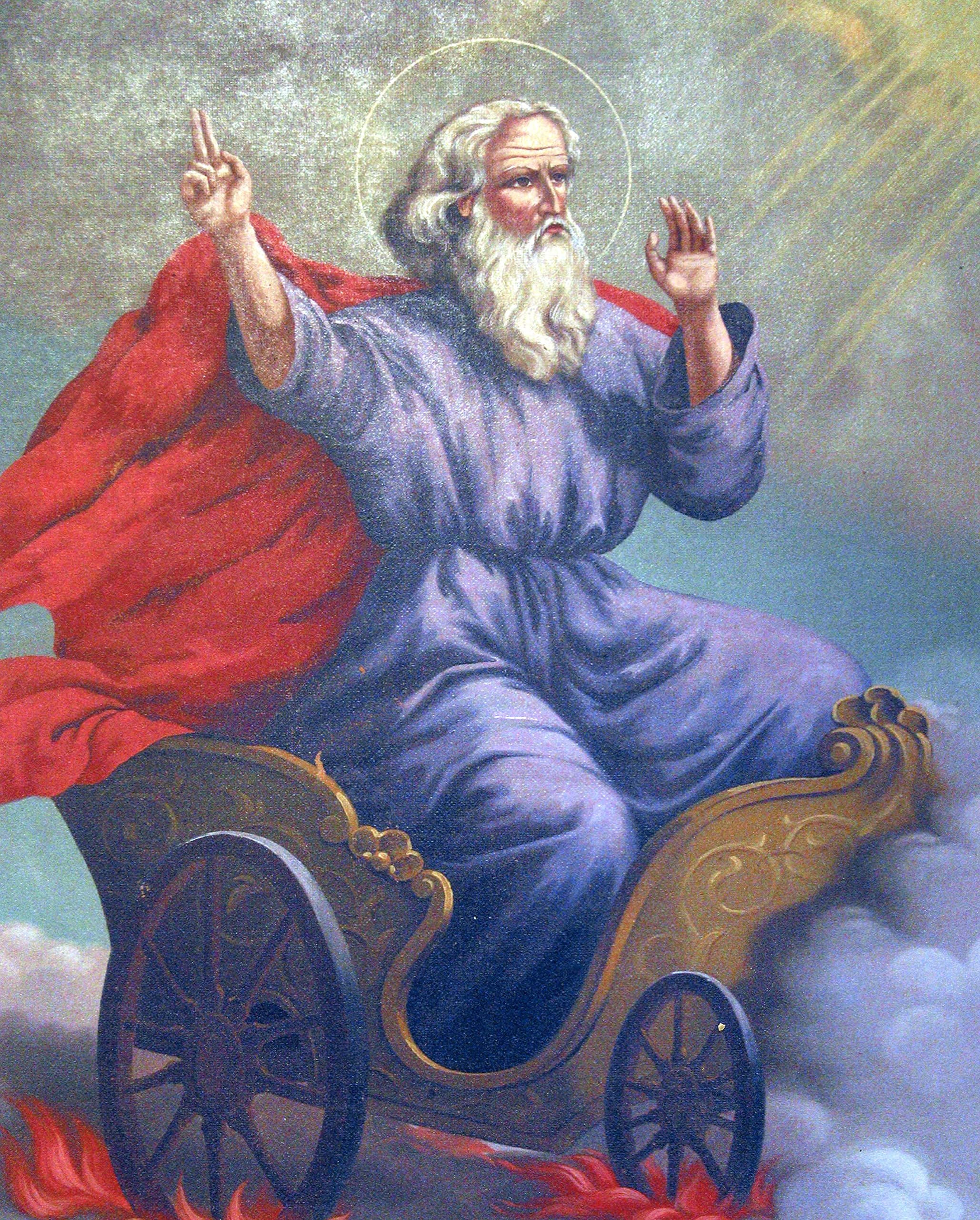 Catholic print picture - St. Elijah R - 8" x 10" ready to be framed ...