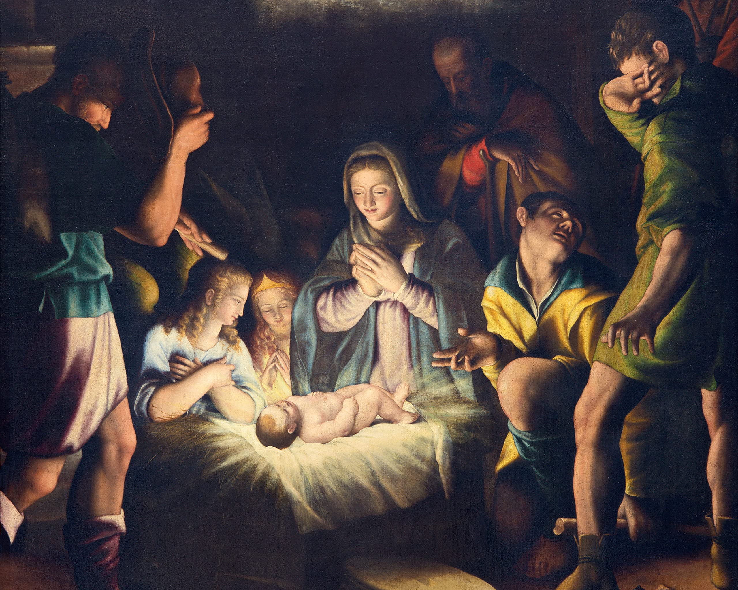 Catholic print picture - THE NATIVITY SH6 - 8" x 10" ready to be framed ...