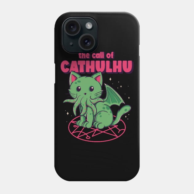 Cathulhu Cat Protective Cover for iPhone 11–17 Pro Max Lovecraft Parody ...