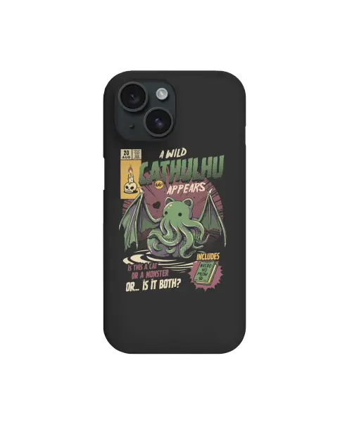 Cathulhu Cthulhu Cat Funny Phone Case for iPhone 16 15 14 13 12 11 Pro ...