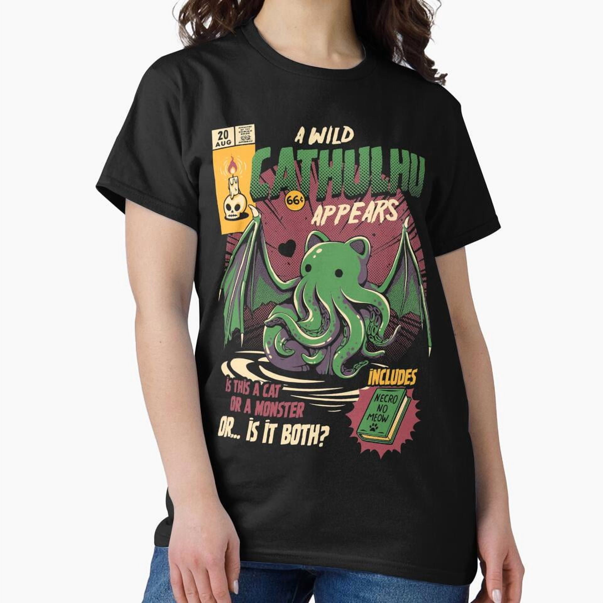 Cathulhu Funny Cthulhu Cat Mashup Lovecraftian H43064 Unisex T-Shirt ...
