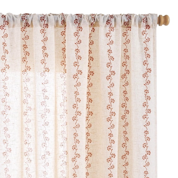 Cathy Linen Flcurta63 Inch Length For Kitchen Cutes Room Rod Pocket Tab ...