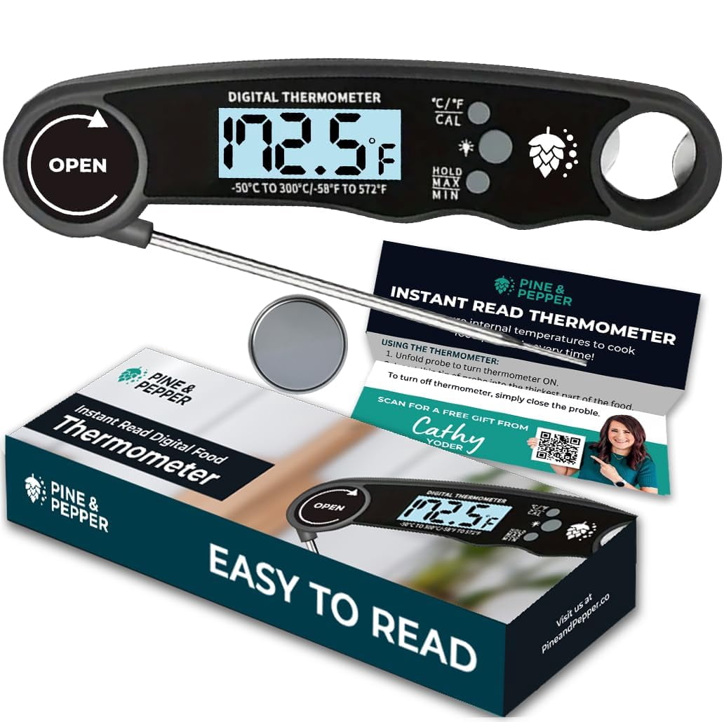 Cathy Yoder's Meat Thermometer Digital, Instant Read Food Thermometer ...