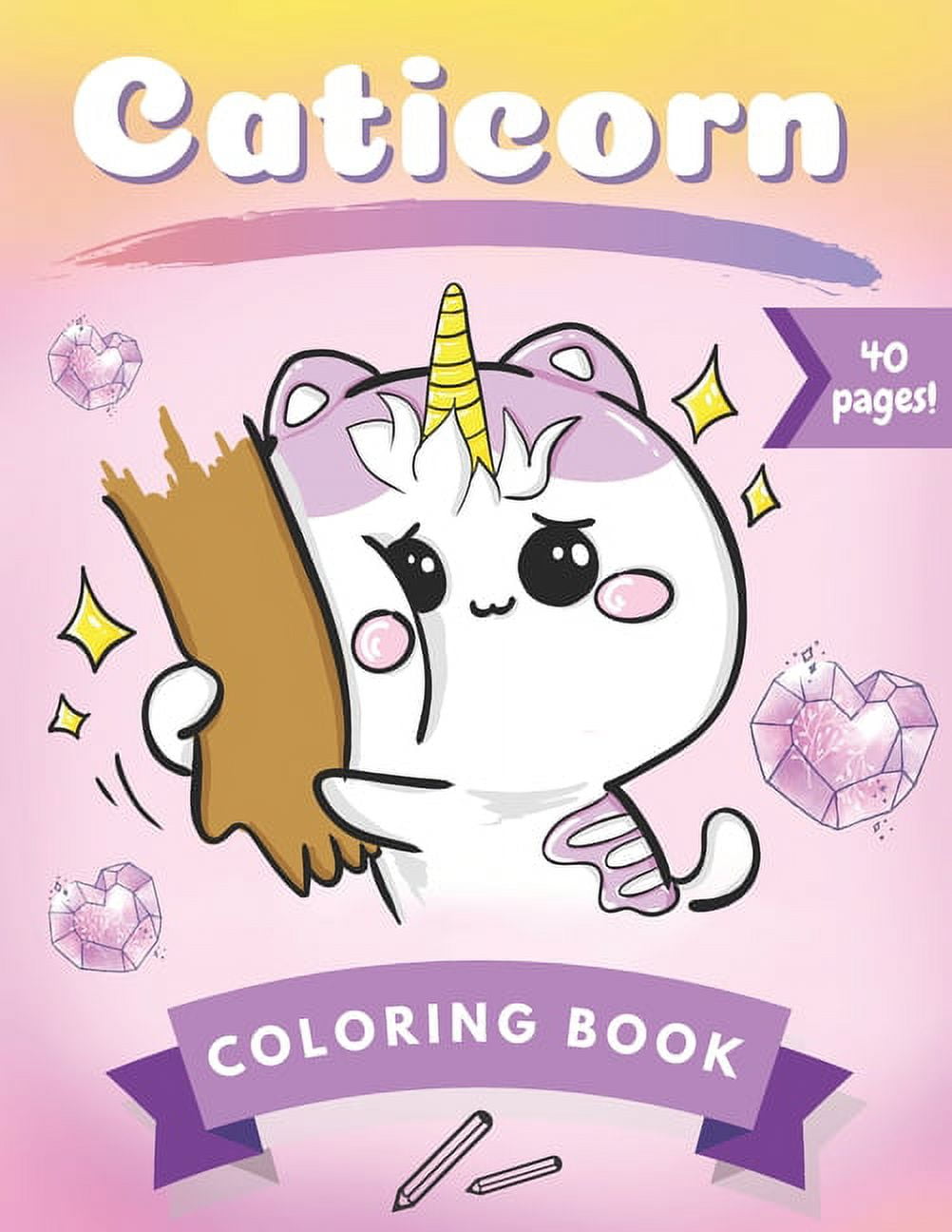 Caticorn Coloring Book: Activity and Fun For Kids, (Paperback ...