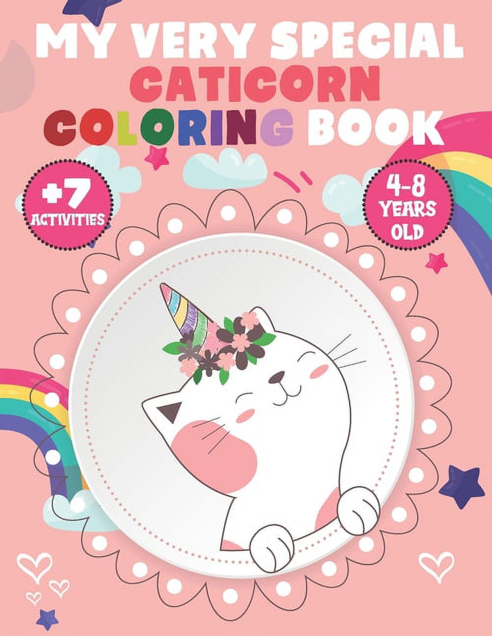 Caticorn Coloring Book: Adorable Drawing and more Activities for Kids ...