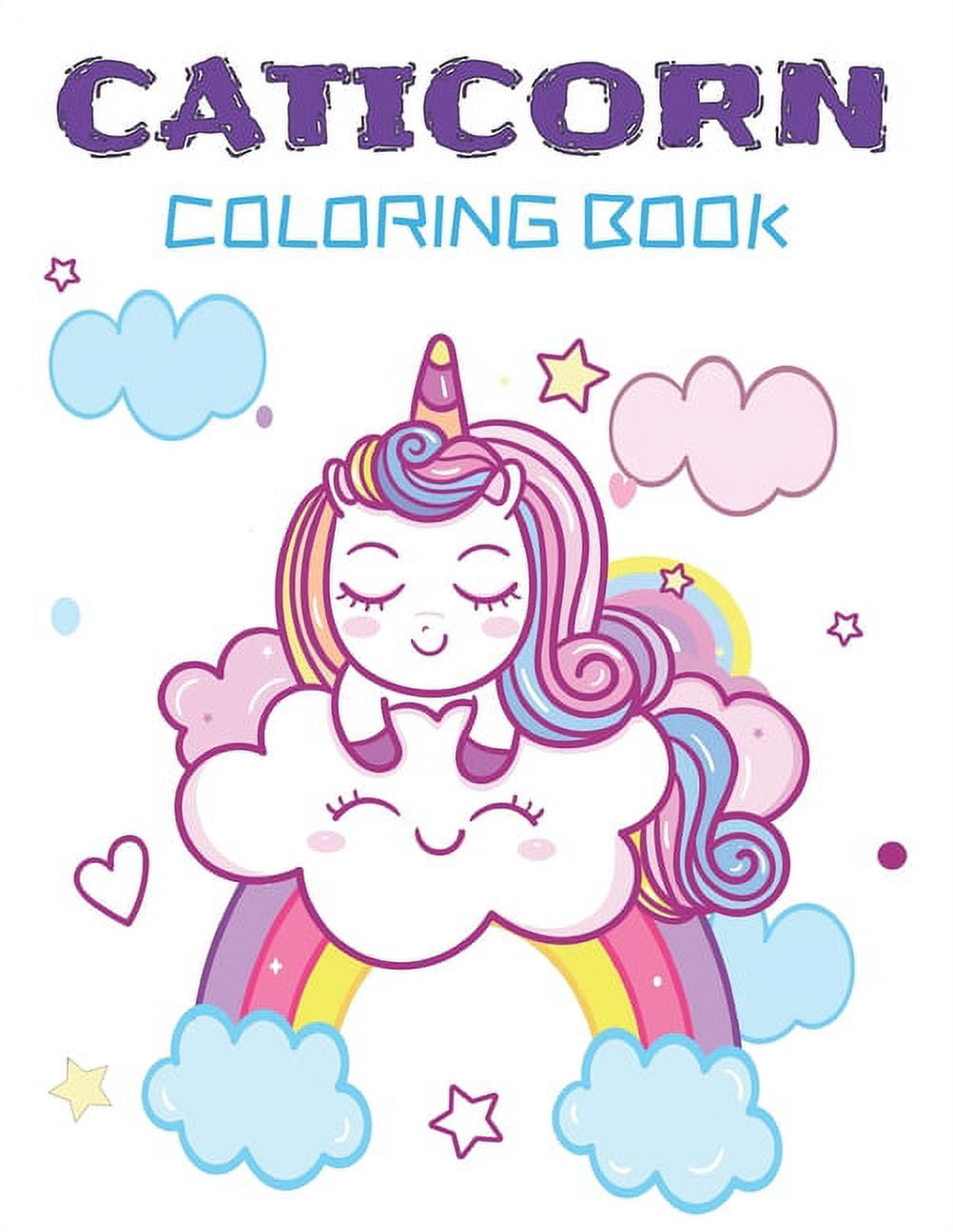 Caticorn Coloring Book: Adorable caticorn coloring book for kids ...