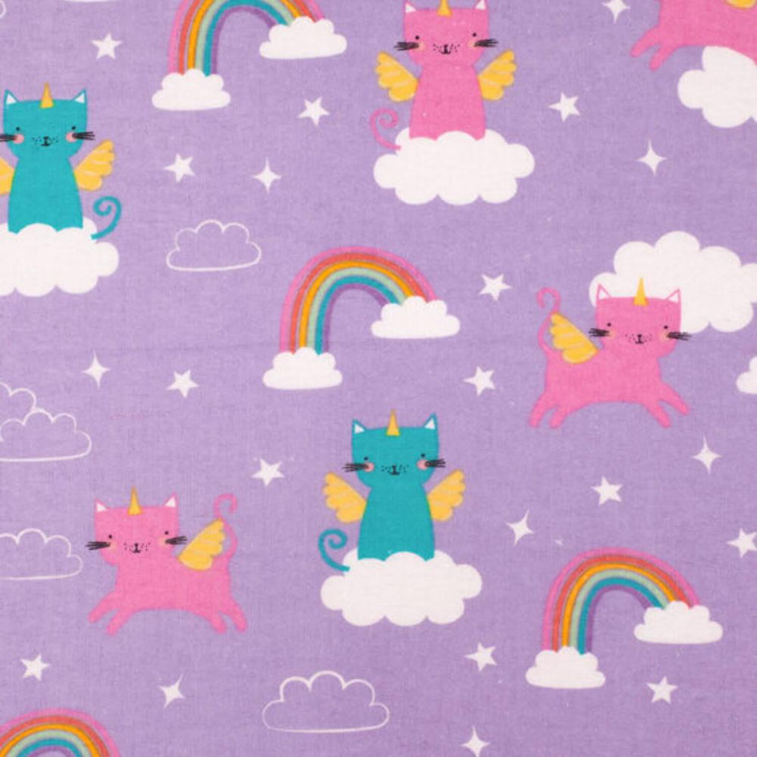 Caticorn Super Snuggle Flannel Fabric - Walmart.com