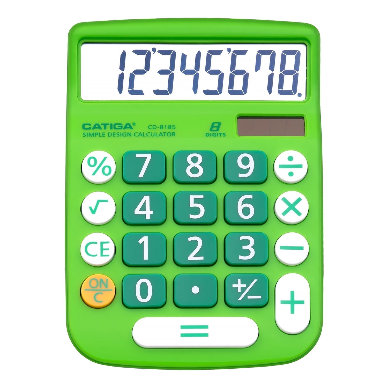 CATIGA CD-8185 Desktop Calculator, 8 Digit, Large LCD, Dual Power ...