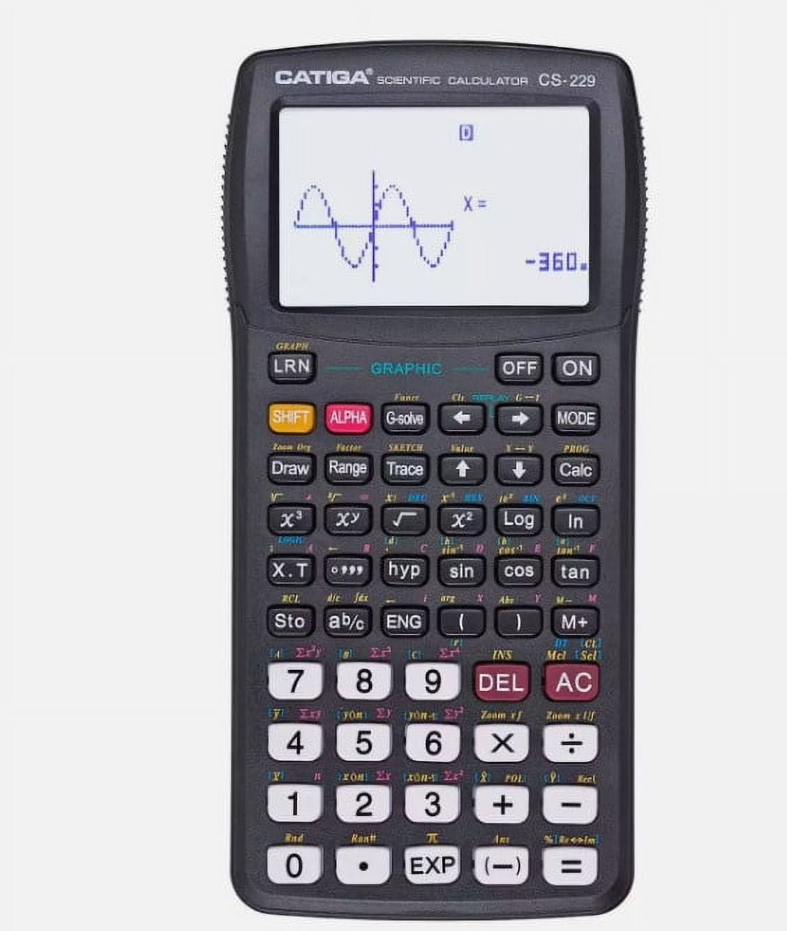 Catiga CS-229B Scientific Calculator with 360 Functions, Graphing, Engineering, Business ...