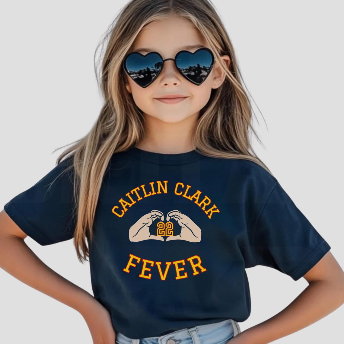 Catilin Clark 22 Indiana Fever T-shirt, Basketball WNBA Player Youth ...