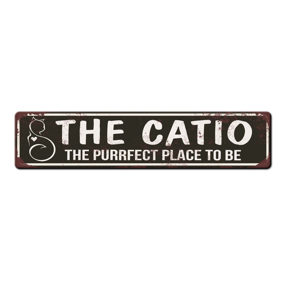 Catio Sign The Catio The Purrfect place to be Cute Catio Sign Vintage ...
