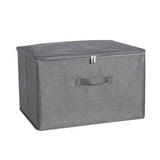 Cationic Soft Lid Storage Box | Foldable Clothing & Quilt Organizer ...