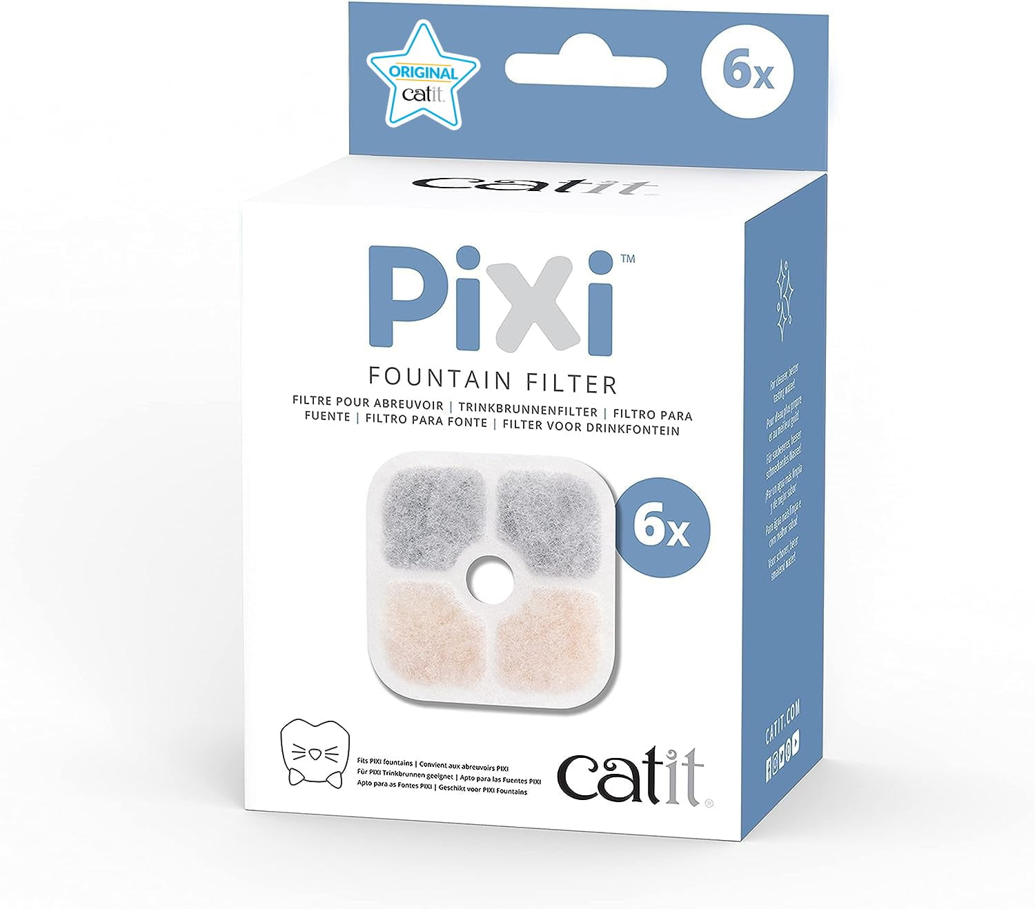 Catit PIXI Cat Drinking Fountain Original Filter, Official Replacement ...