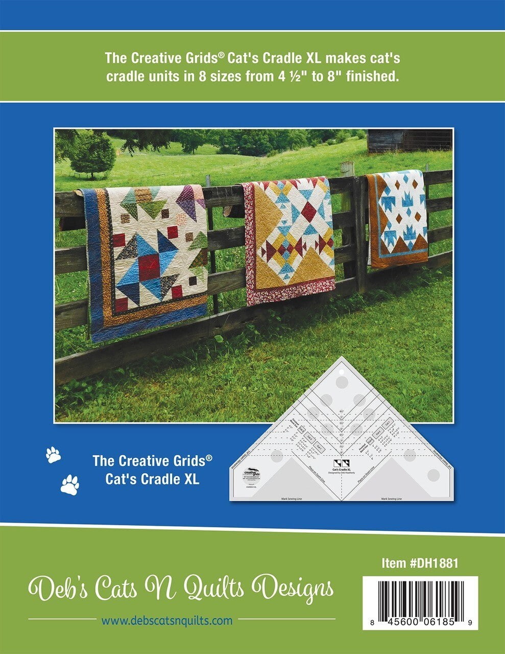 Catitude XL Quilt Pattern Book by Deb Heatherly of Deb's Cats N Quilts ...