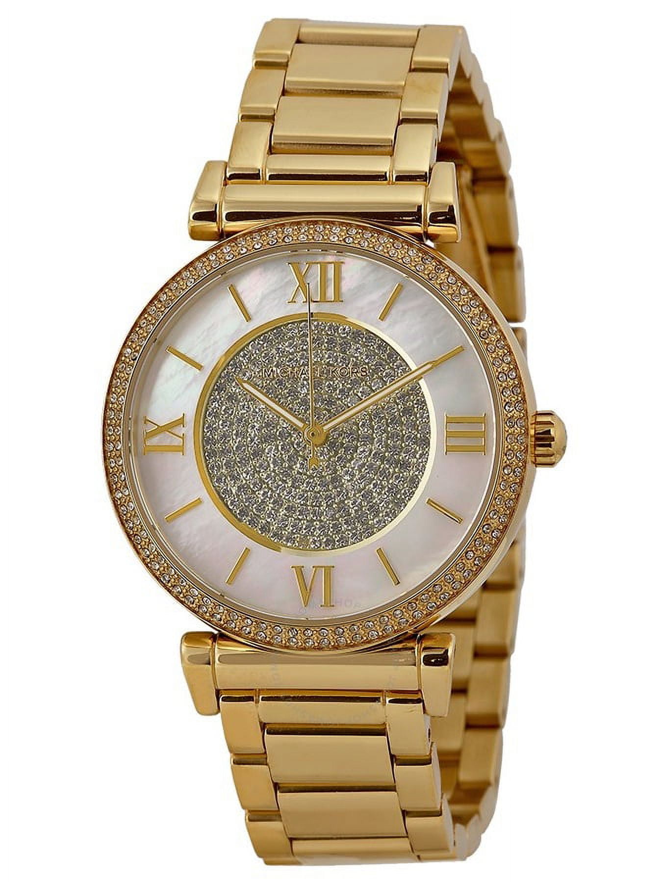 Catlin Mother of Pearl Dial Gold-plated Ladies Watch MK3332 - Walmart.com