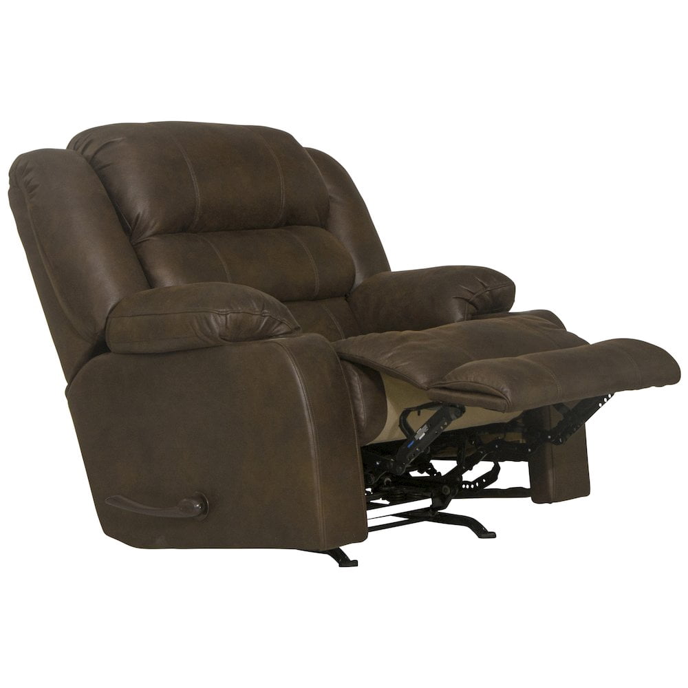 Catnapper Berkley Rocker Recliner with Dual Cupholders in Brown ...